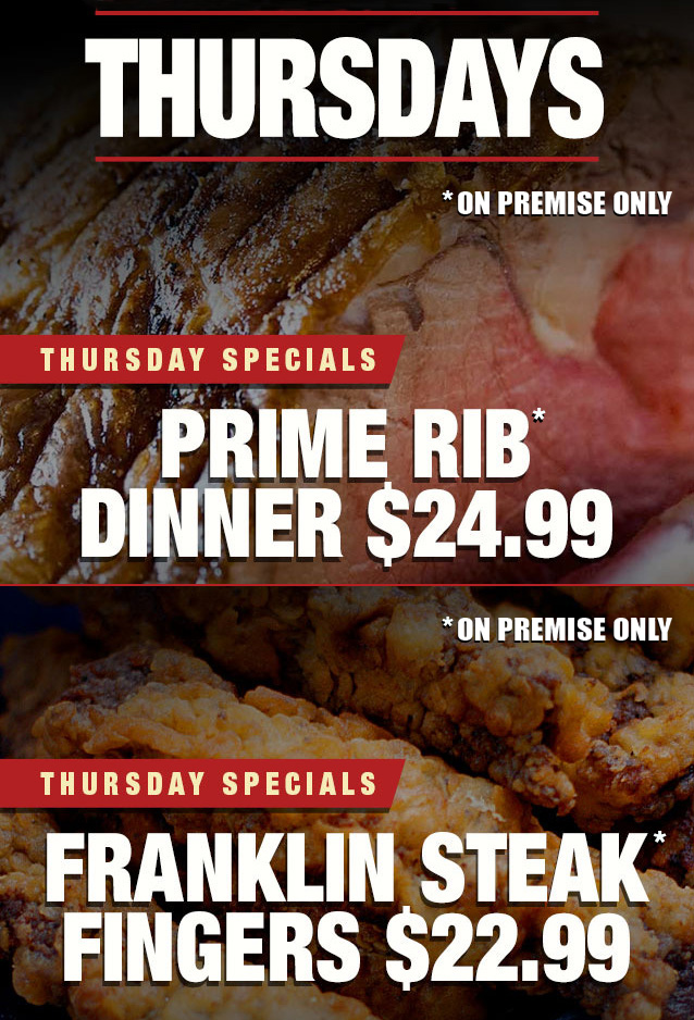 Thursday – Franklin Steakhouse and Tavern