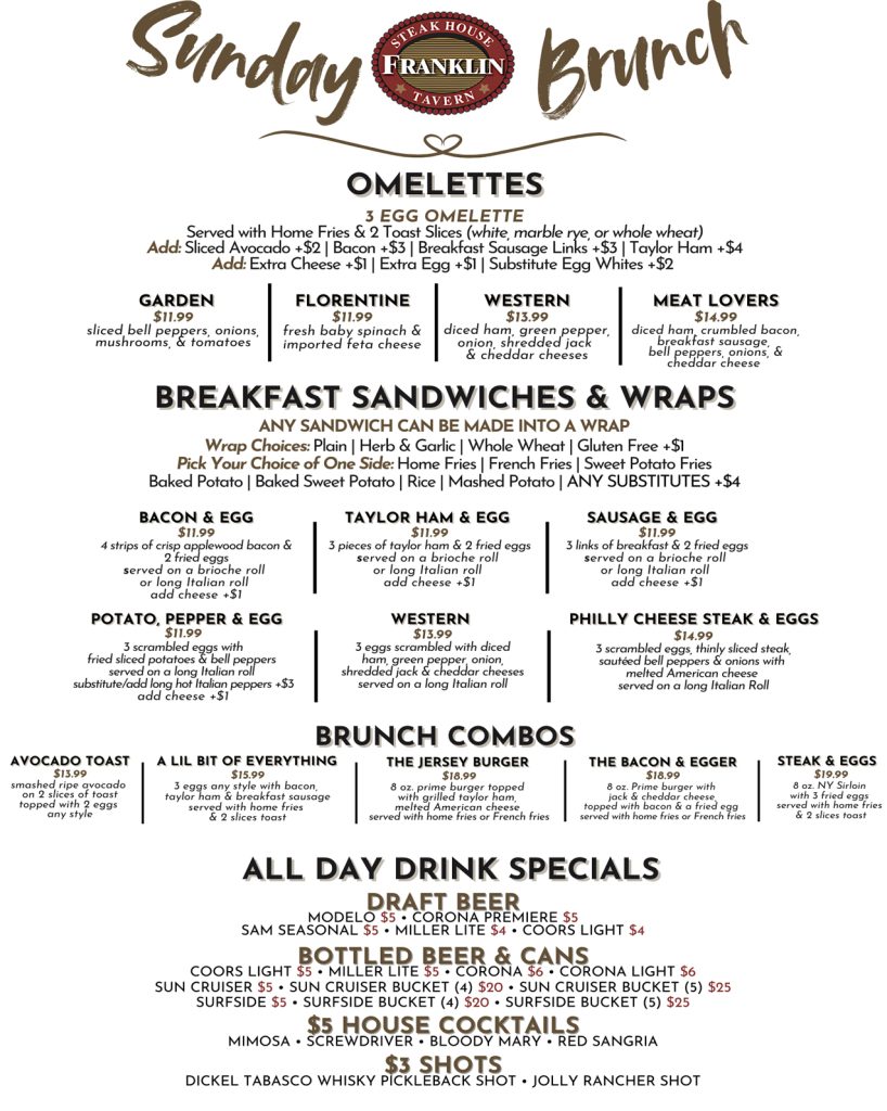 Sunday Brunch - Franklin Steakhouse and Tavern